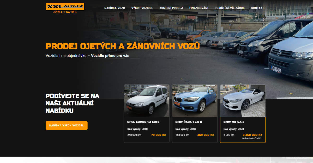 XXL Auto CZ | Prodej ojetých a zánovních vozů